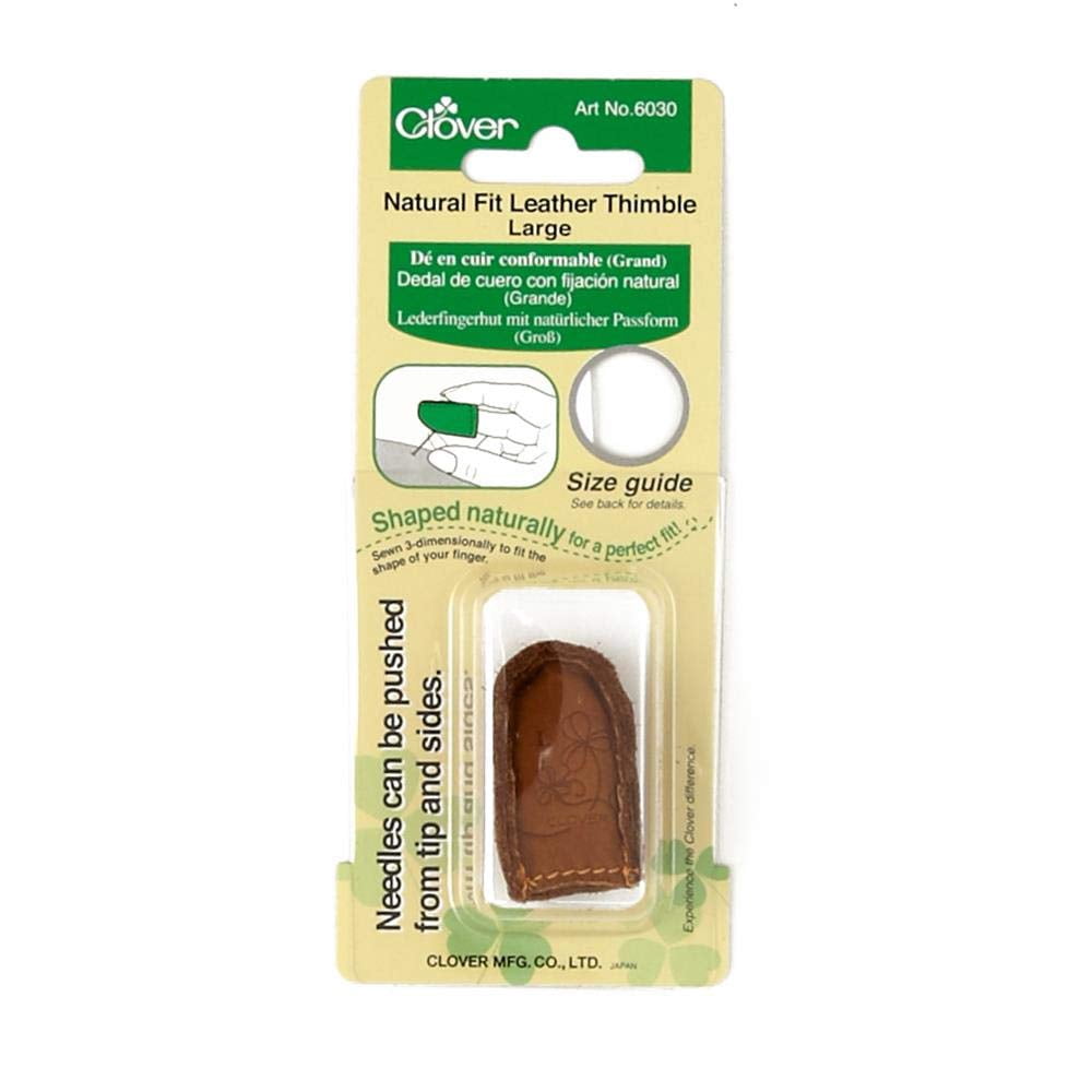 Clover Natural Fit Leather Thimble Large C64 - Walmart.com