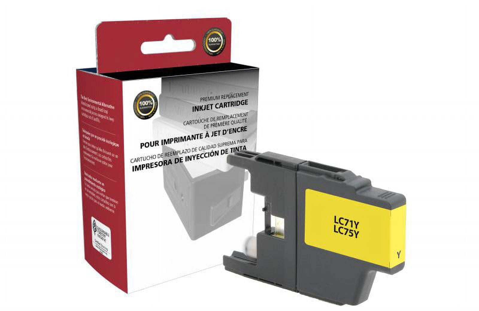 Clover Non OEM New High Yield Yellow Ink Cartridge for Brother LC71 ...