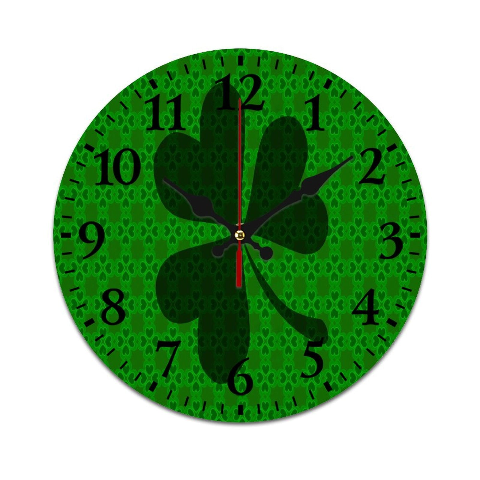 Clover Pattern Wall Clock Modern Design Clocks Wall Hanging Home Office ...