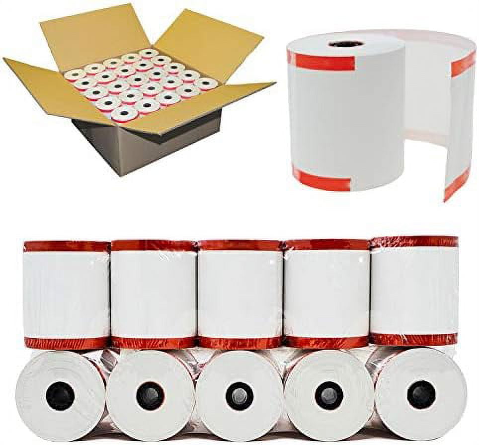 Clover PoS 3-1/8" x 230' (50 GSM) Thermal Receipt Paper - 100 New Rolls ...