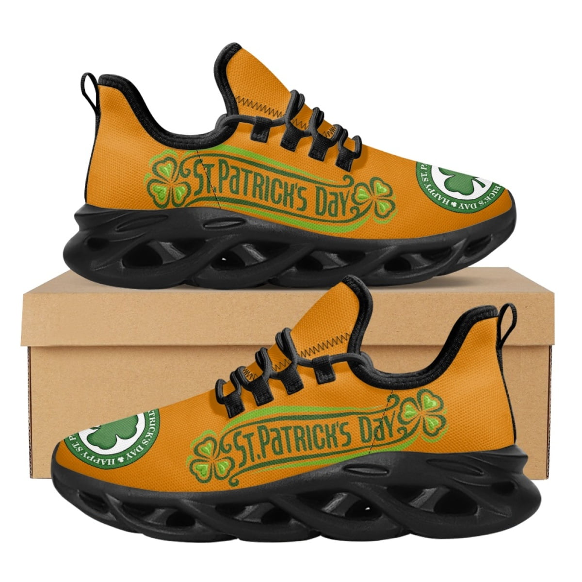 Clover Print Platform Sneakers St. Patrick's Day Trend Vulcanized Shoes ...