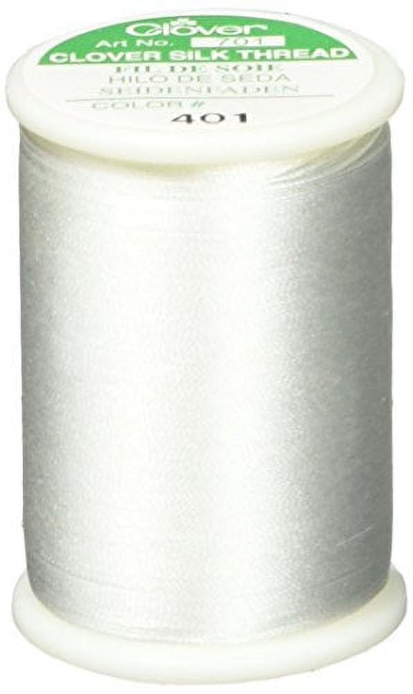 Clover Silk Thread 50wt 109yd-White - Walmart.com
