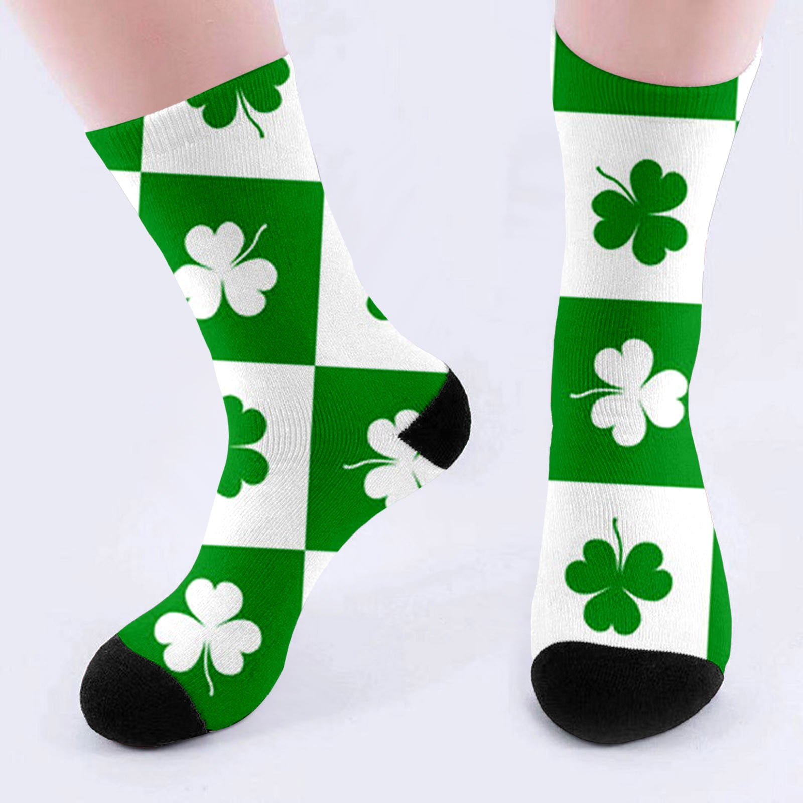 Clover Unisex St. Patrick's Day Socks Mens Crew Dress Novelty Socks ...