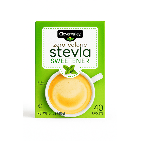 Clover Valley Zero Calorie Stevia Sweetener, Sugar Substitute Packets ...