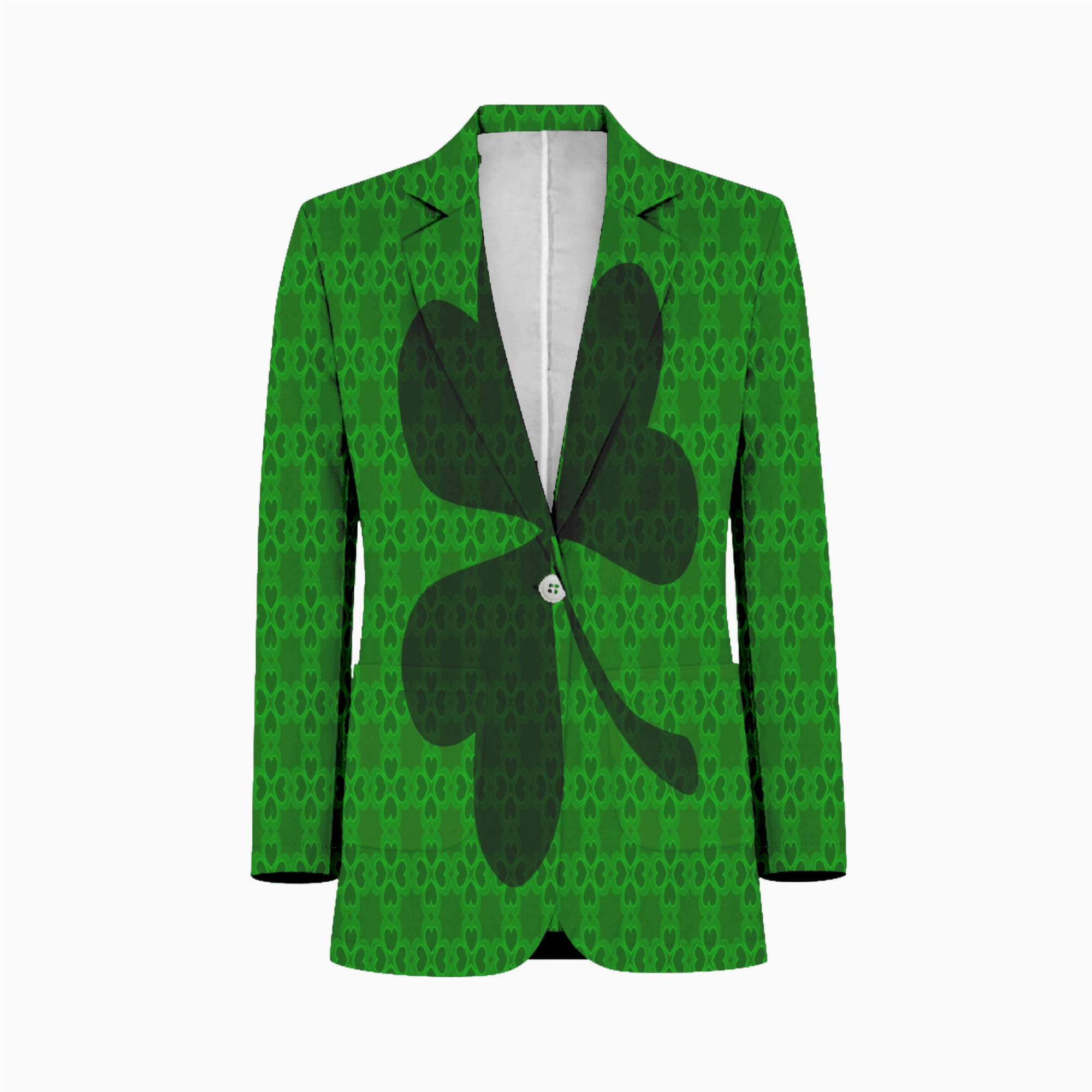 Clover pattern Mens Suits Shawl Collar Slim Fit Suit Mens Groom Jacket ...