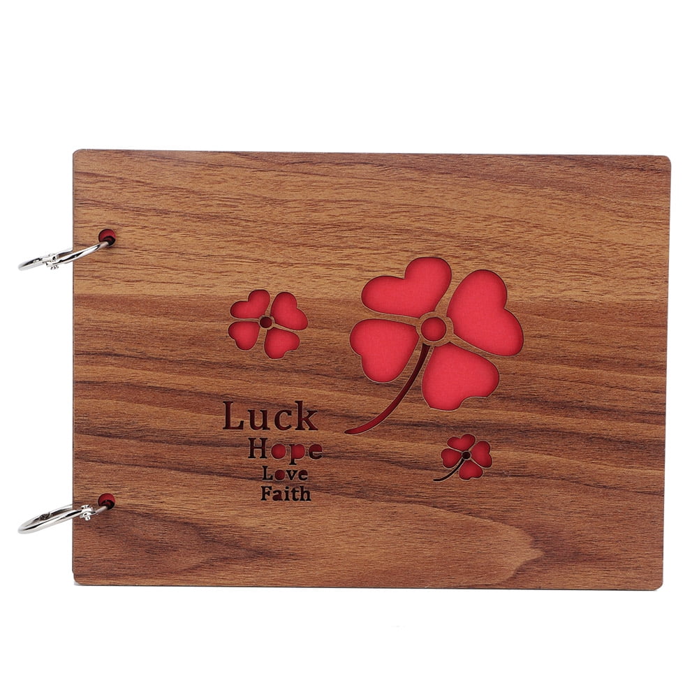 Clover-themed 8'' Handcrafted Hardcover Memory Book for Unique DIY ...