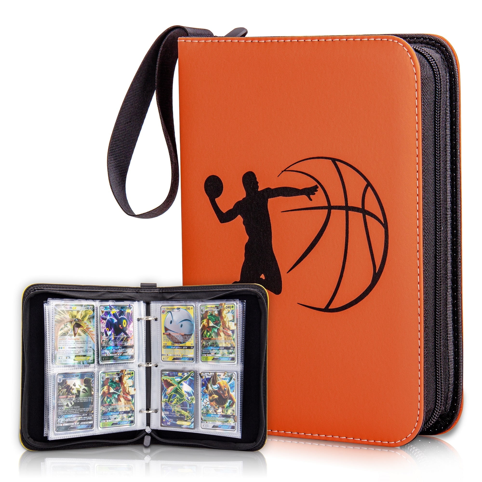 Clovercat 4-Pocket Card Binder, 3-Ring, 50 Sheets, Holds 400 Cards ...