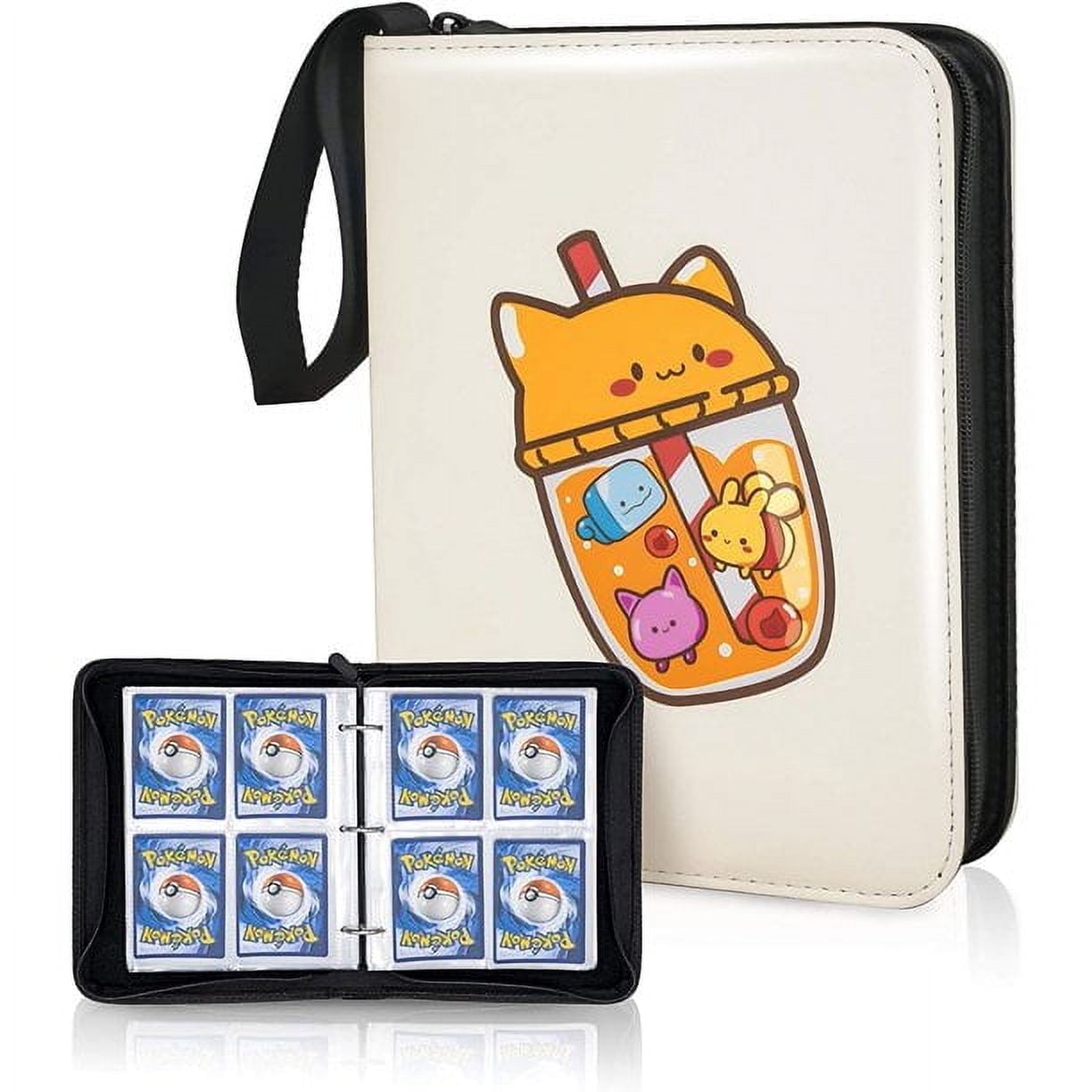 Clovercat Trading Card Binder with 400 Double-Sided Pockets Waterproof ...
