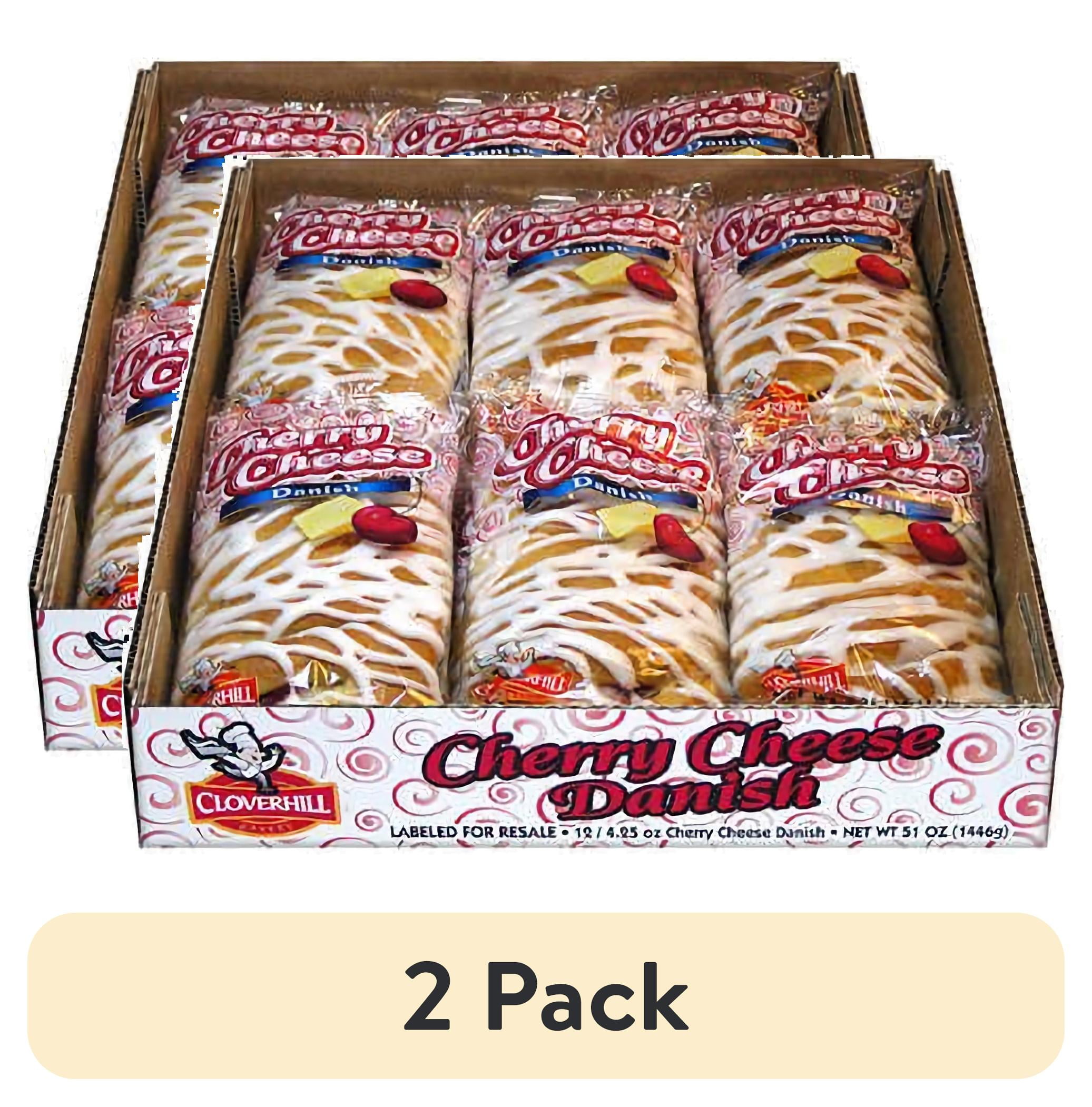 (2 pack) Cloverhill Bakery Cherry Cheese Danish, 24 / 4.25oz - Walmart.com
