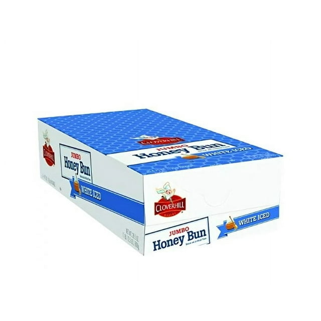 Cloverhill Bakery Jumbo Honey Bun, White Iced - 24 oz (6-Pack ...