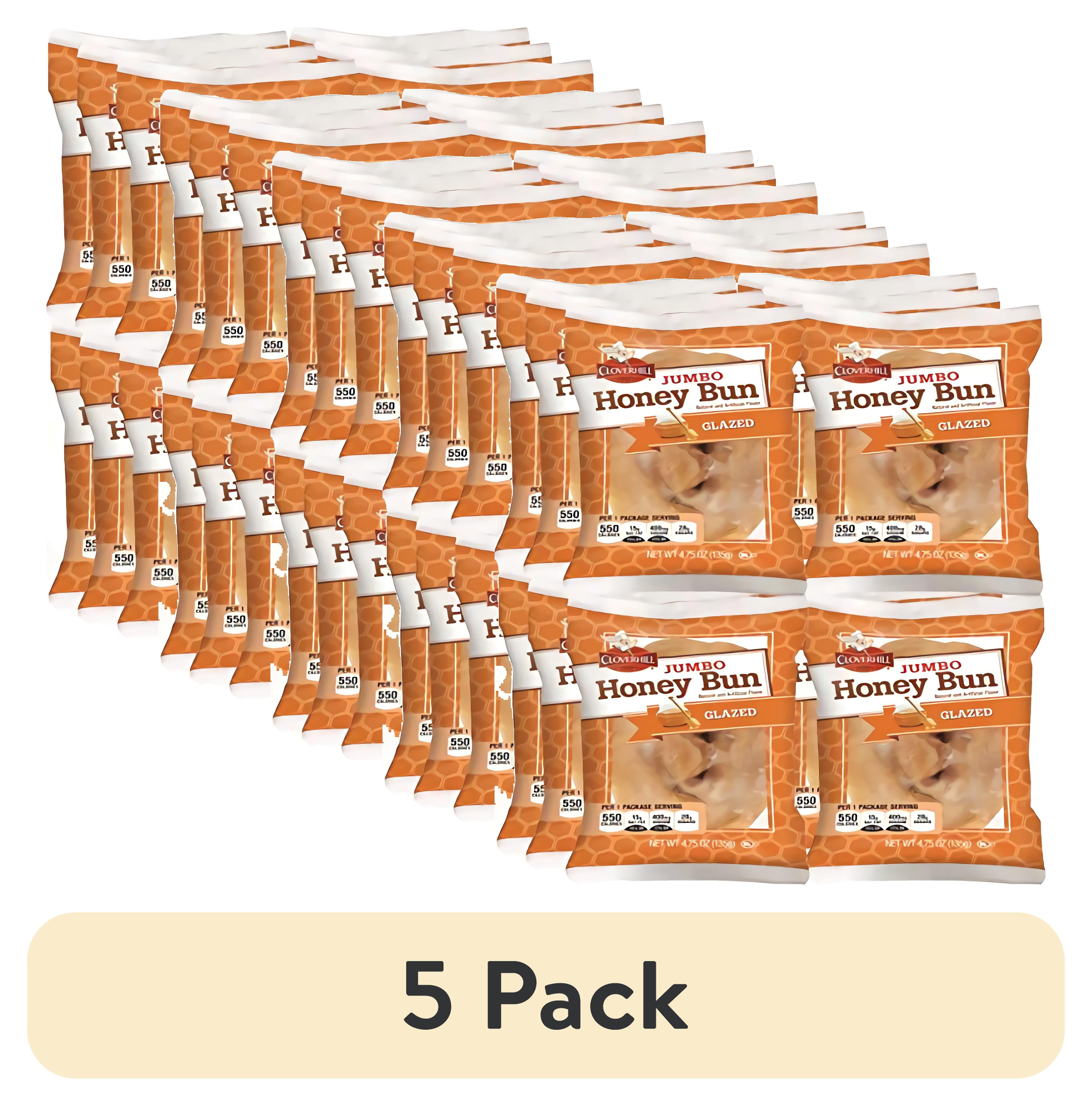 (5 pack) Cloverhill Jumbo Glazed Honeybuns | Individually Packaged | 12 ...