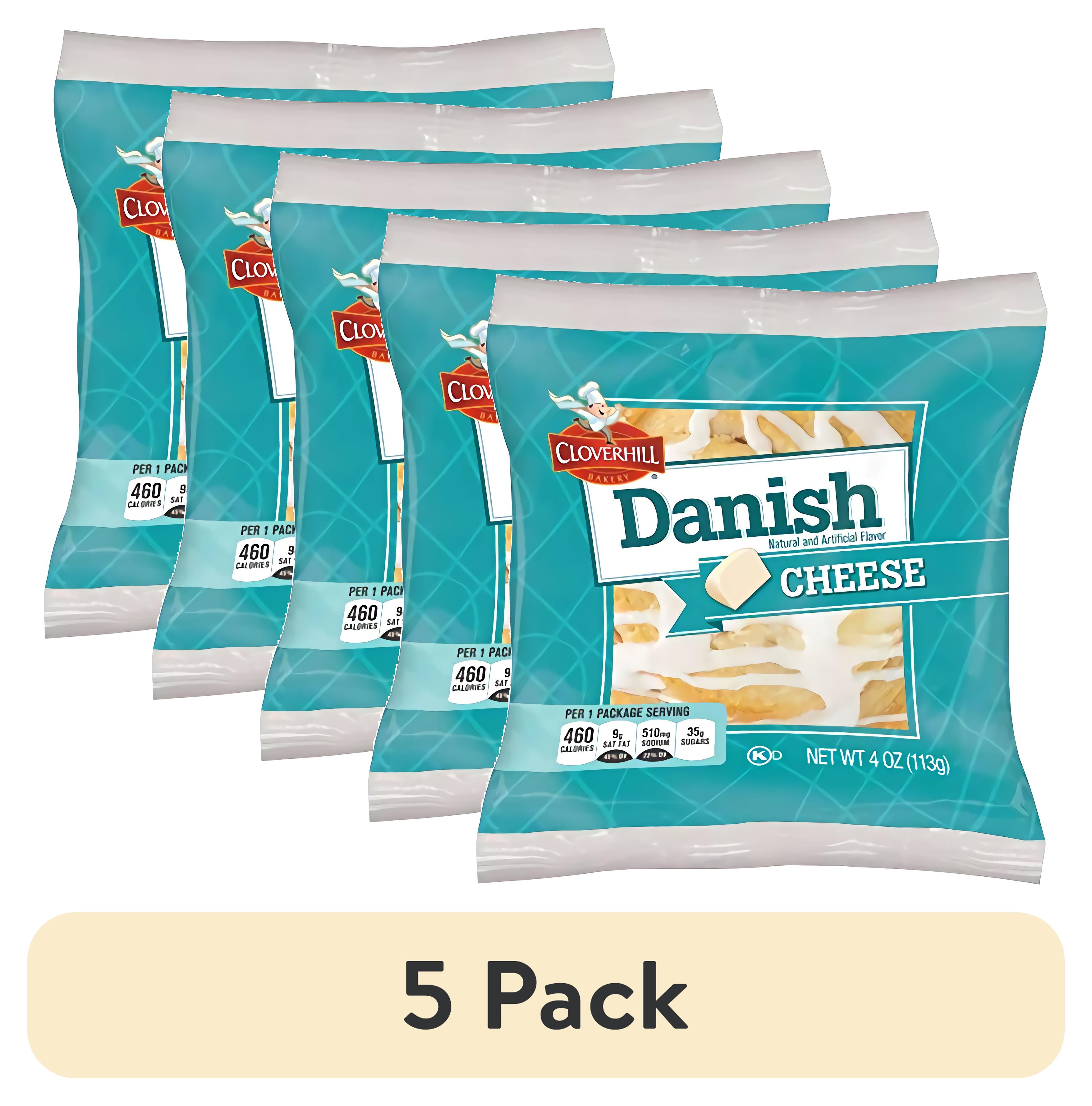 (5 pack) Cloverhill Round Cheese Danish Value Pack, Individually ...
