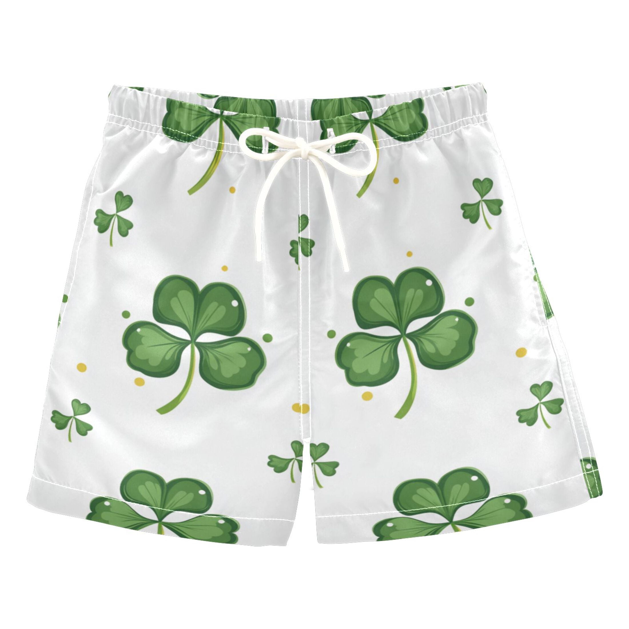 Clovers Dots St Patricks Day Boys' Swim Trunks Board Shorts Beach Pants ...
