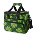 Clovers on Grids St Patricks Day Portable Cooler Lunch Box Reusable ...