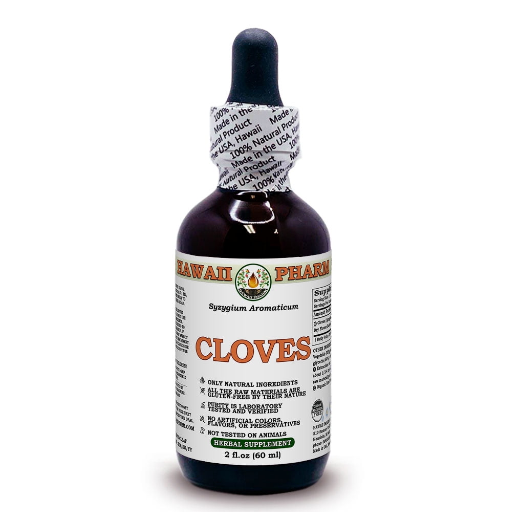 Cloves (Syzygium Aromaticum) Dry Flower Buds ALCOHOL-FREE Liquid ...