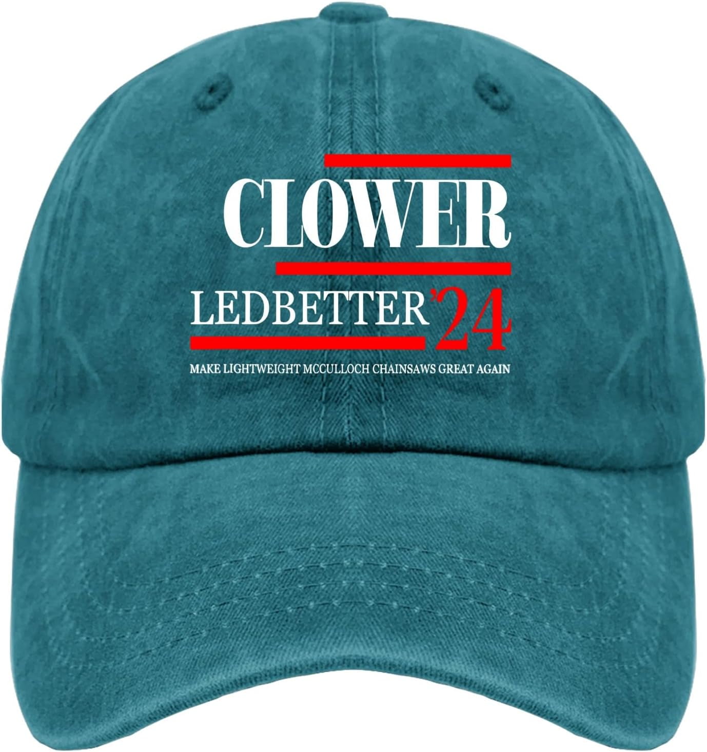 Clower Ledbetter 2024 Make Great Again Baseball Cap America Hat Cyan ...