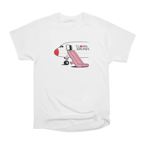 Clown Airlines T-Shirt Tee Gift For Him Merch For Her Apparel For ...