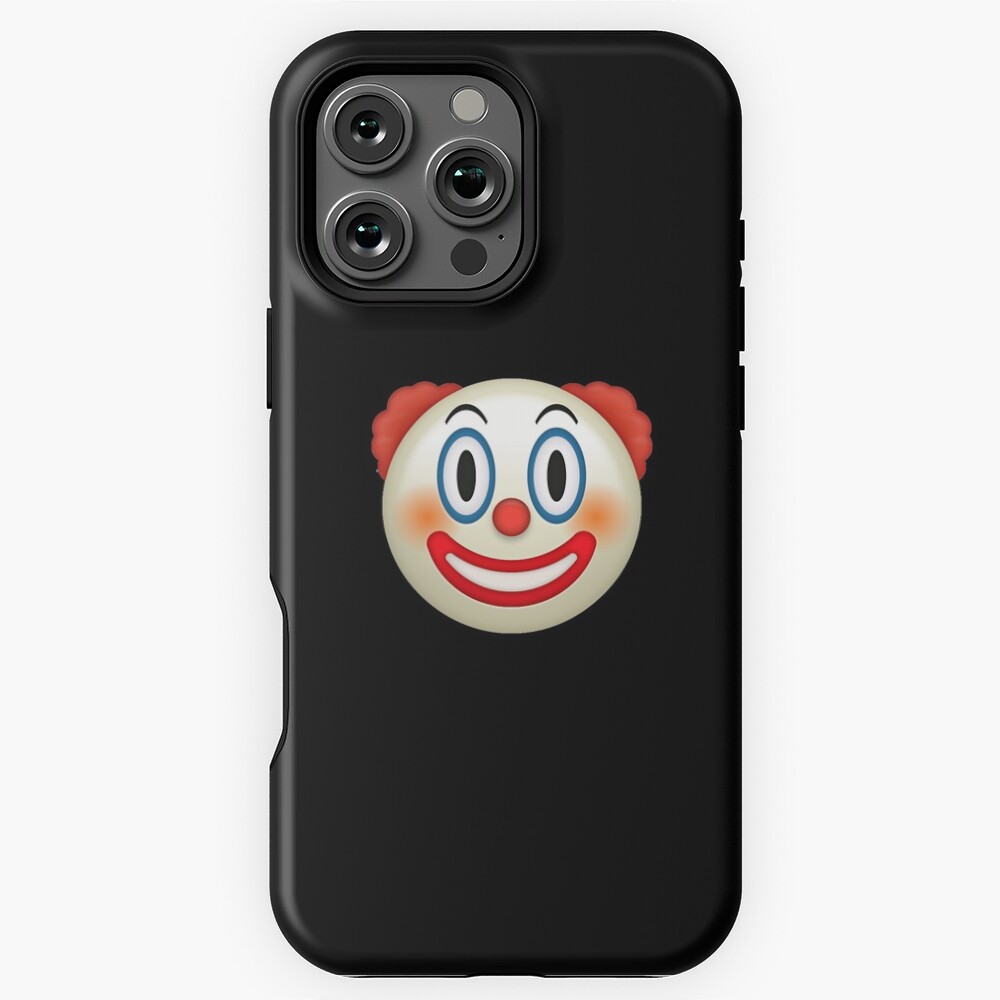 Clown Emoji Face Funny Mask Halloween Costume Phone Case for iPhone 16 ...