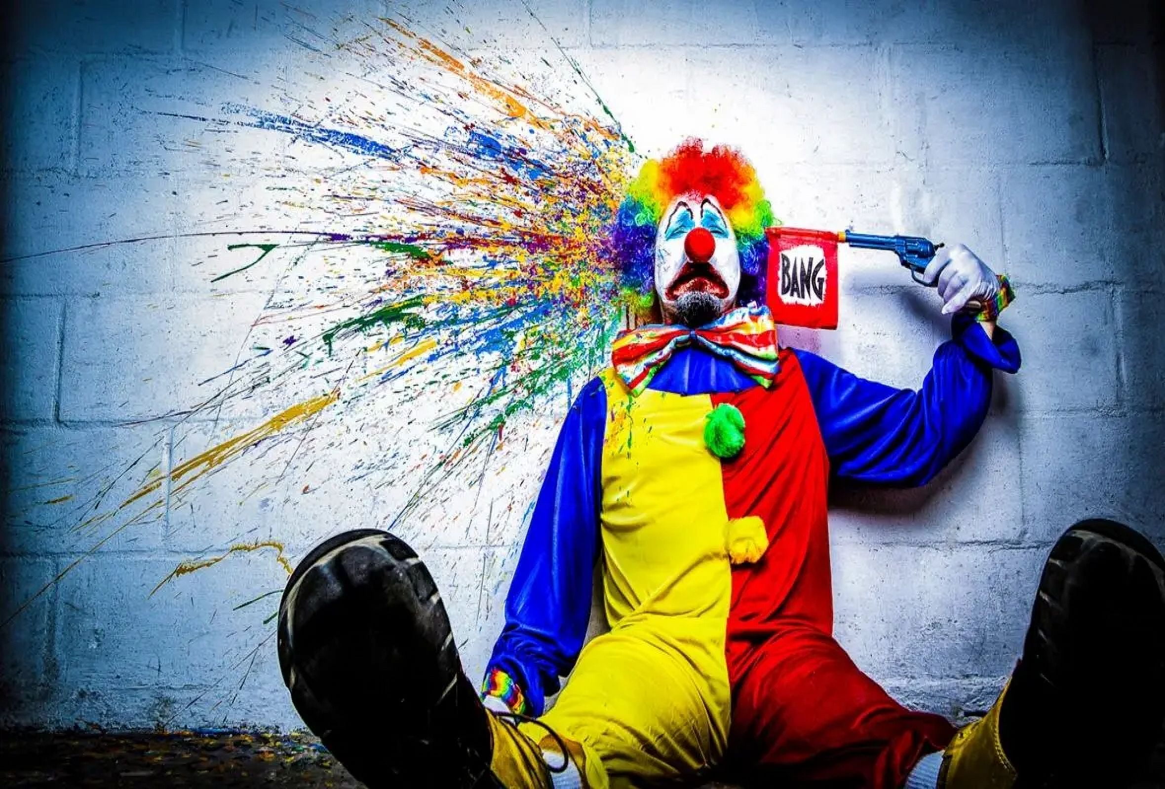 Clown Evil Circus Theme Backdrop Photography Creepy Carnival Haunted ...