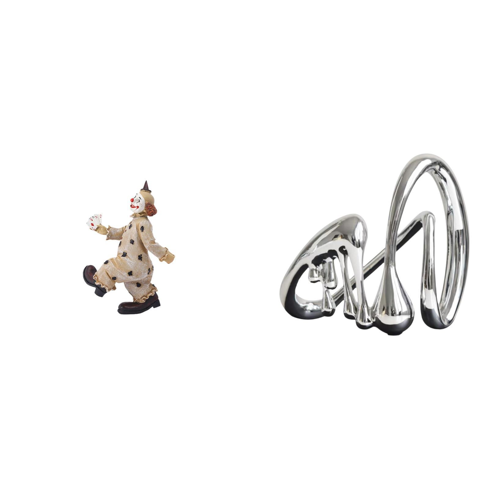 Clown Figurine Abstract Art Statue Resin Material Unique Design for ...