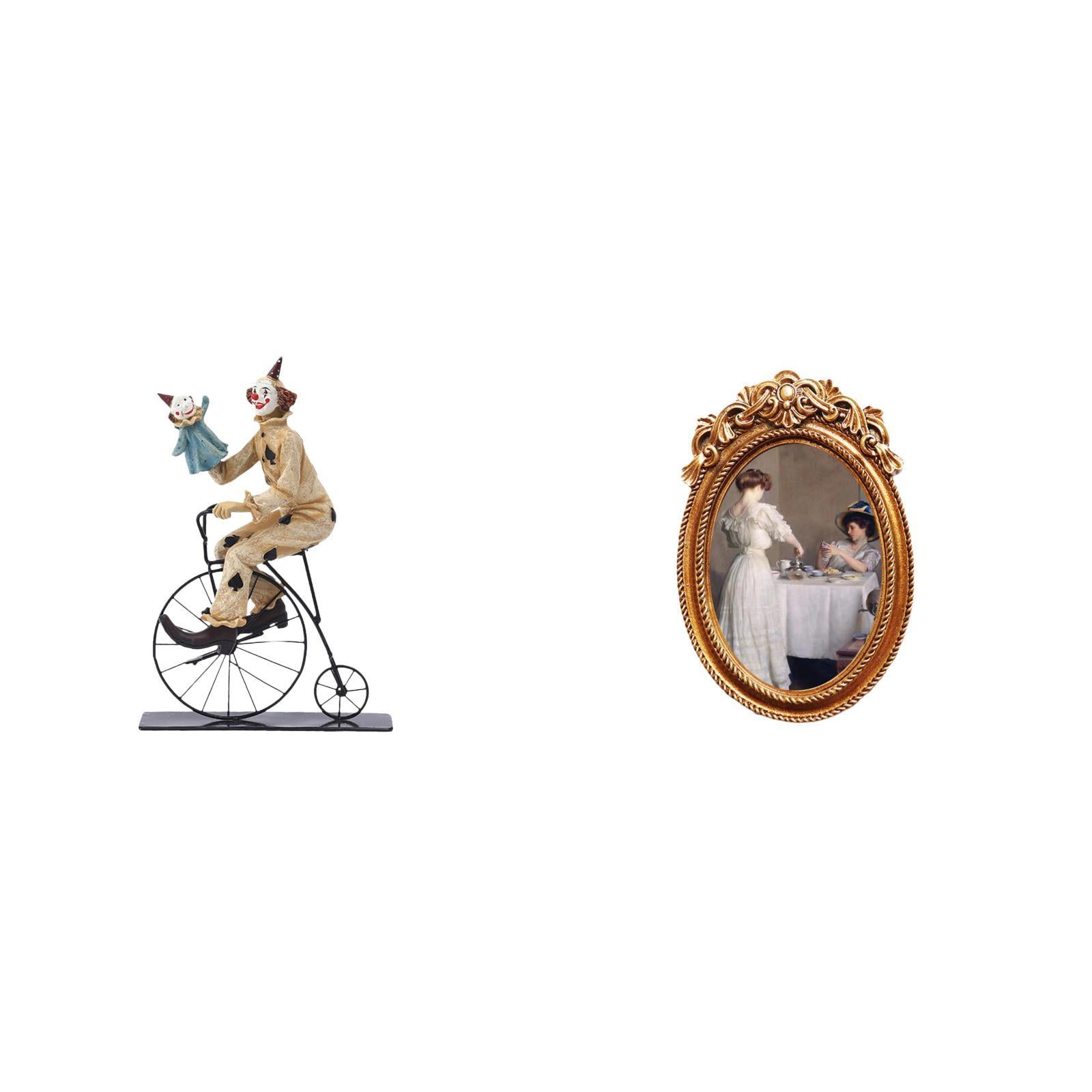 Clown Figurine Sculpture Photo Frame Resin Material Decorative Tabletop ...