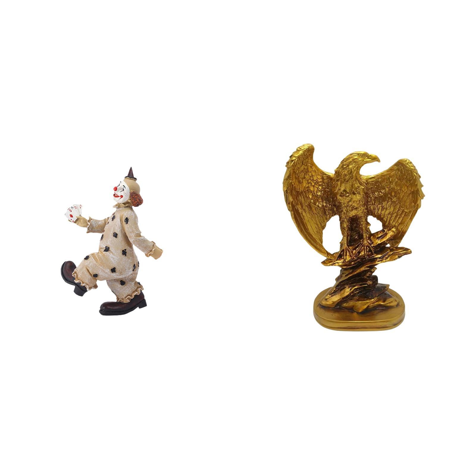 Clown Figurine Statue Sculpture Resin Material Artistic Desk Ornament ...