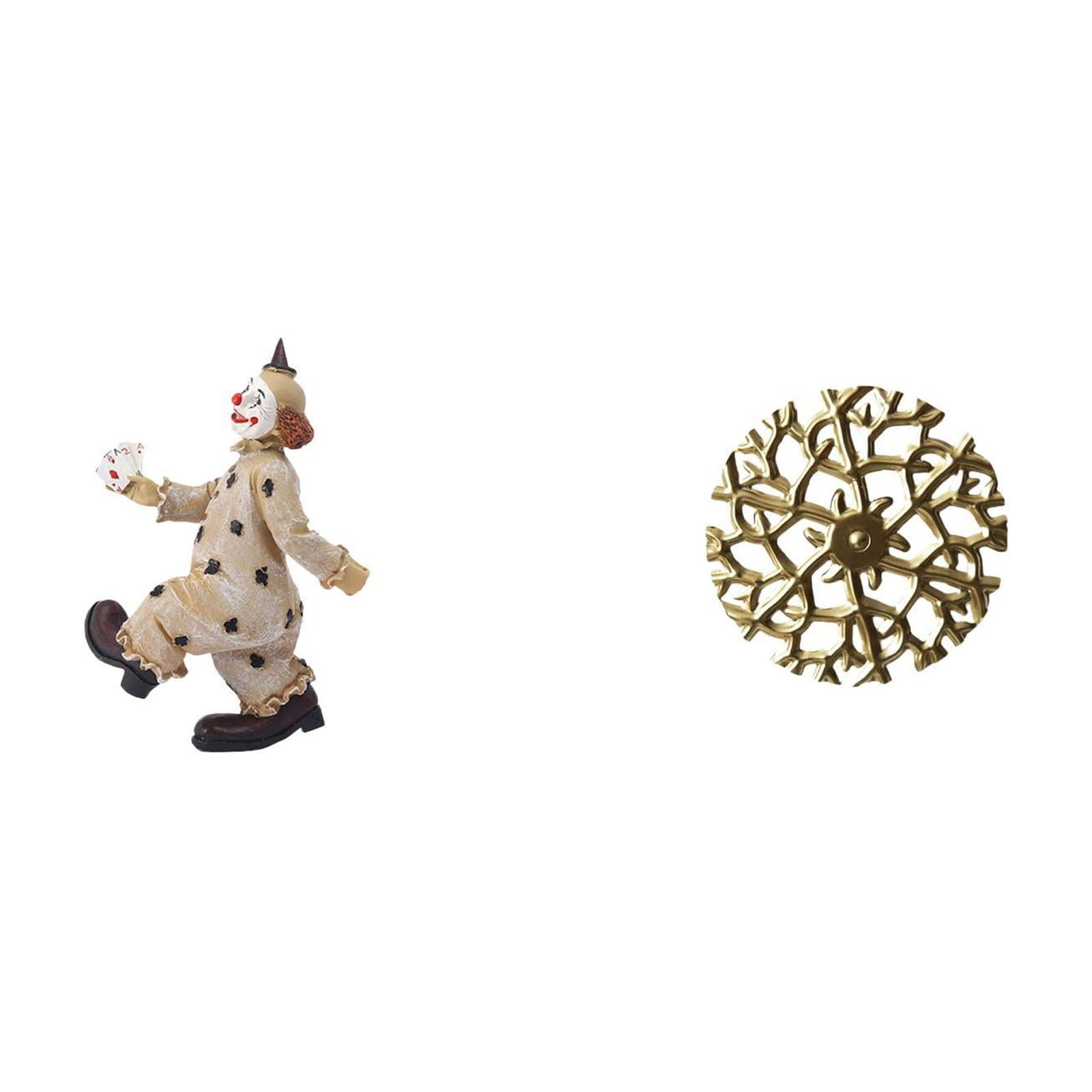 Clown Figurine Statue Wall Hanging Sculpture Metal Material Modern ...