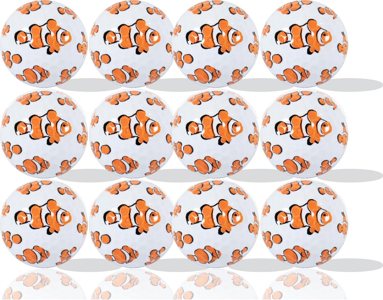 Clown Fish Golf Balls 12 Pack Comes in Christmas Ribbon Packaging ...