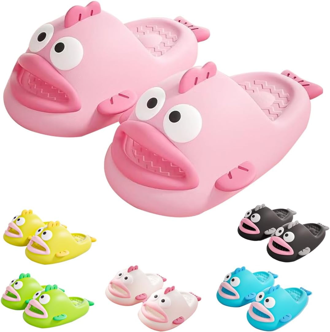 Clown Fish Slides Tongue Kiss Slippers for Adult Women Men Animals ...