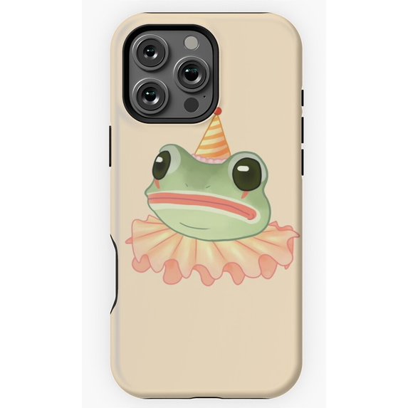Clown Frog Funny Circus Amphibian Cartoon Art iPhone 11–16 Pro Max ...