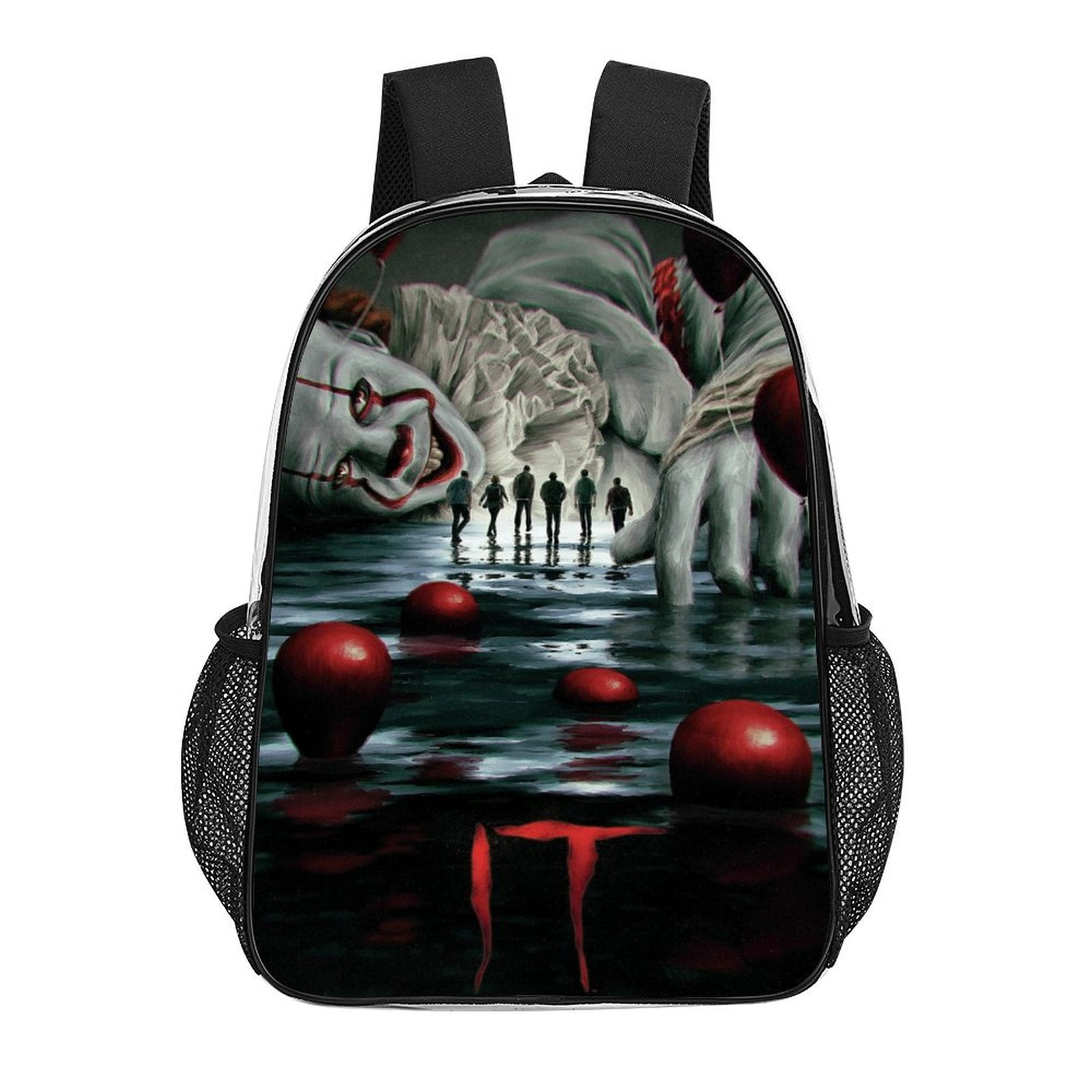 Clown It Pennywise Clear Backpack Large Capacity Daypack Clear Through ...
