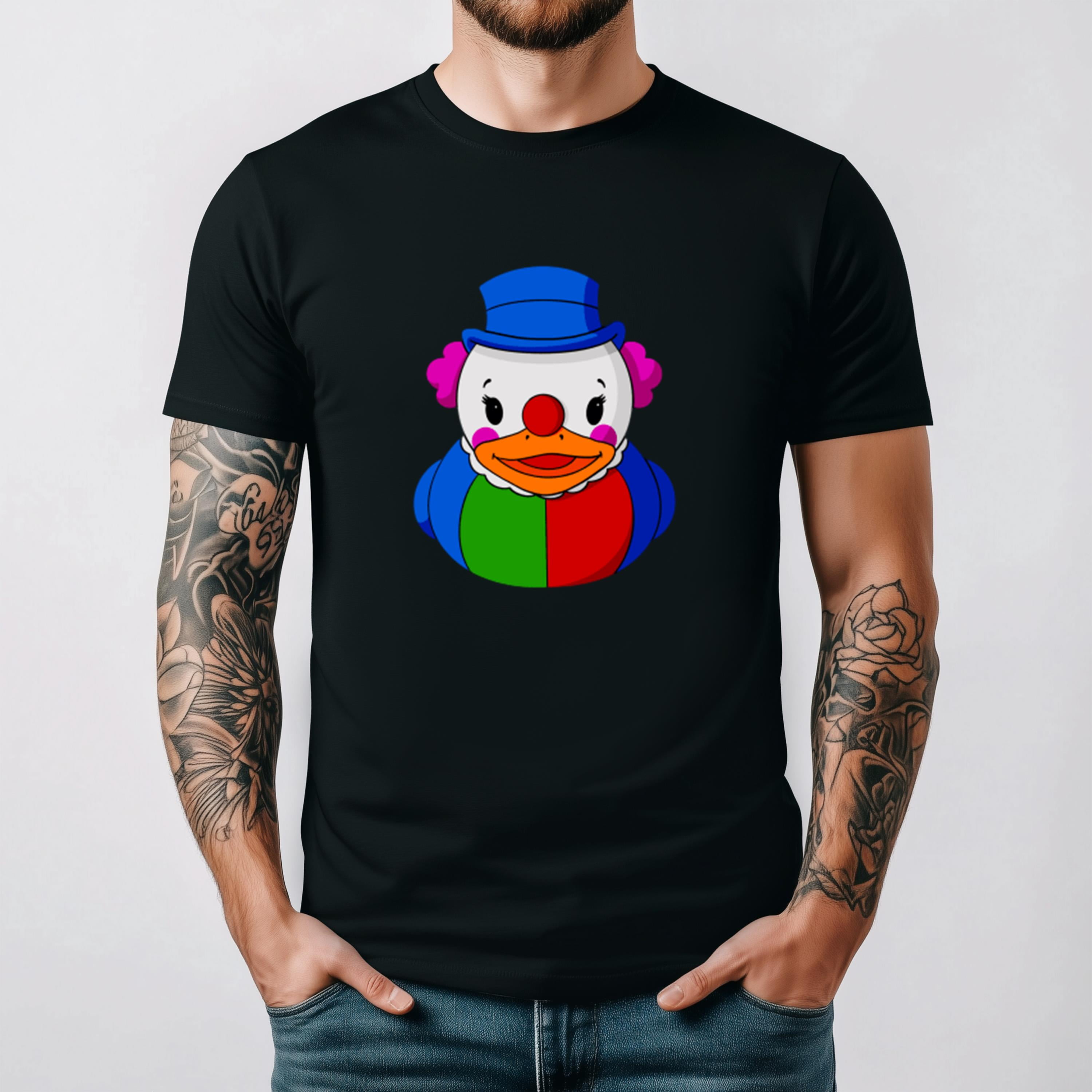 Clown Rubber Duck Funny Circus Performer Joke Toy Unisex T-Shirt up to ...