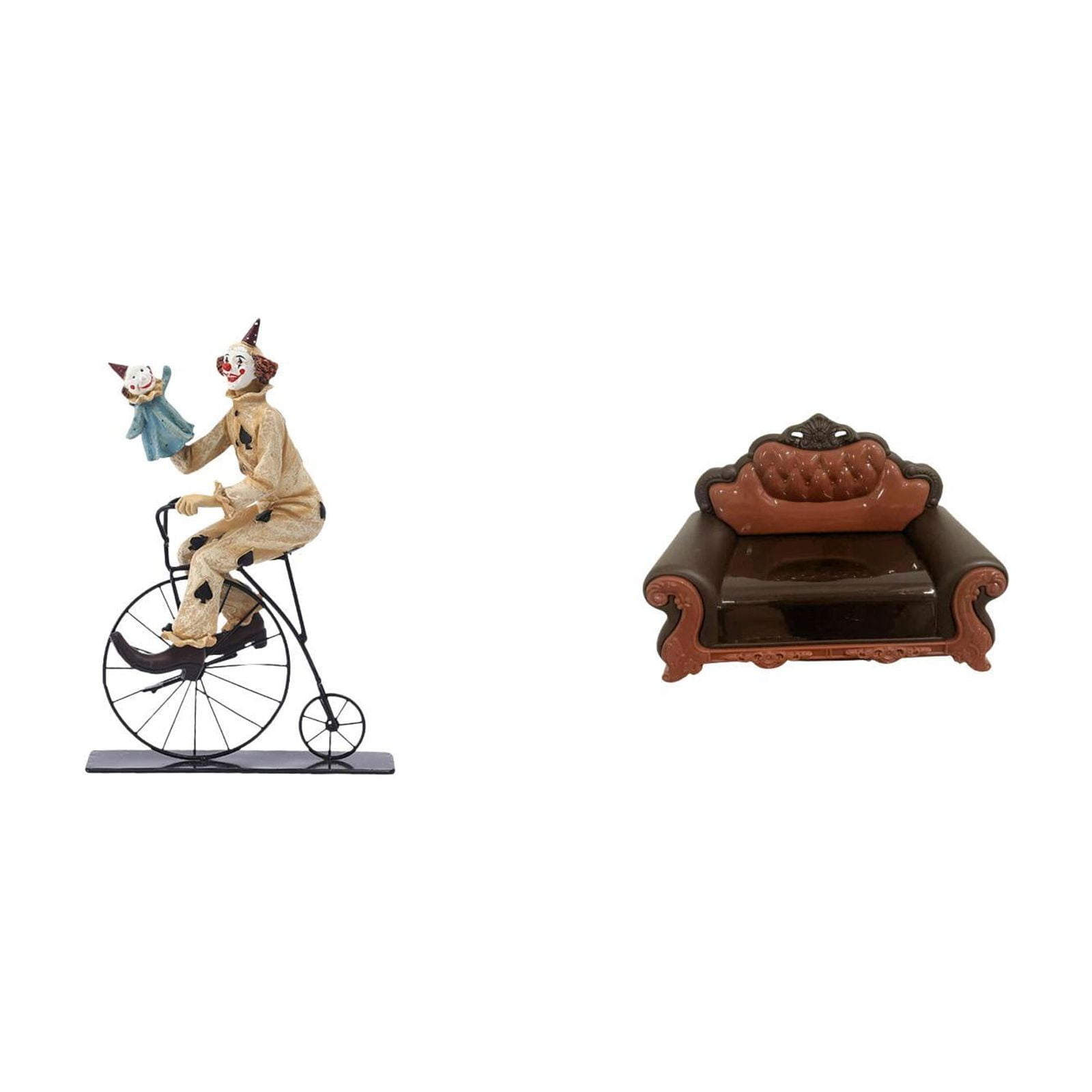 Clown Statue Sculpture Miniature Sofa Chair Resin Material Unique Gift ...