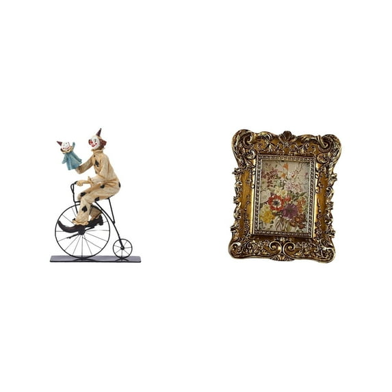 Clown Statue Sculpture Tabletop Ornament Photo Frame Resin Decorative ...