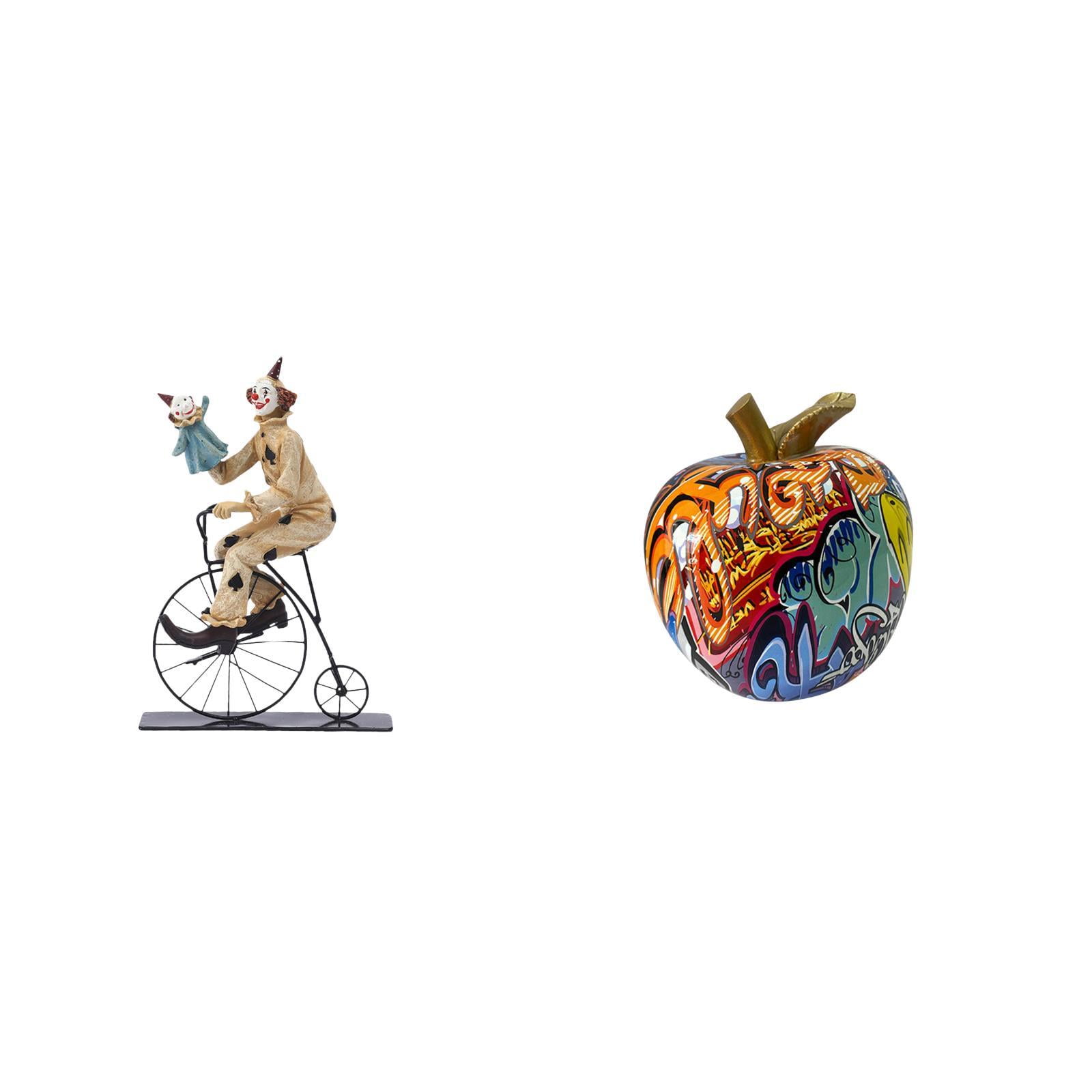 Clown Statue Sculpture Tabletop Ornament Resin Artwork Desk Decoration ...