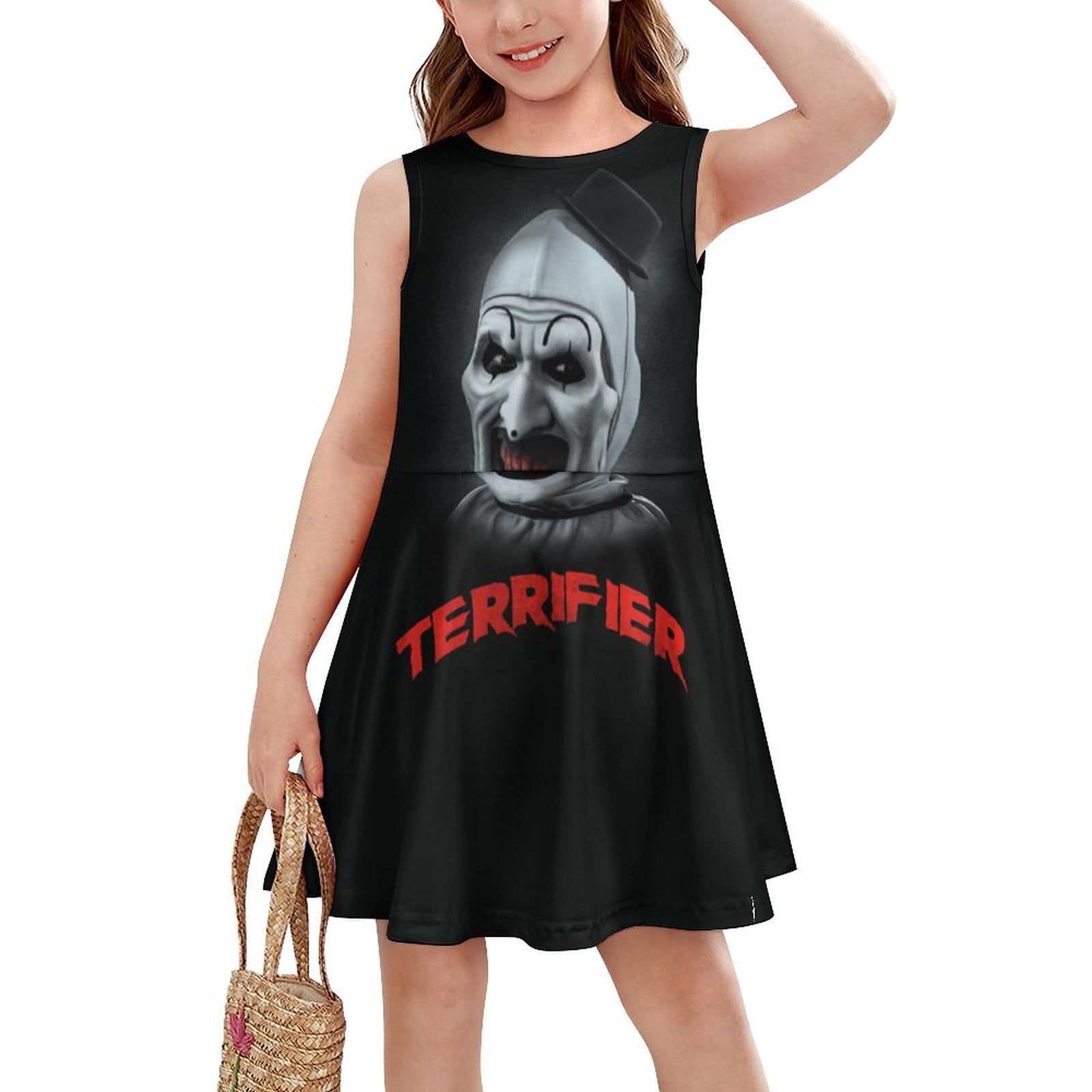 Clown Terrifier Movie Girls Dress Fashion 3D Printed Classical Kid's ...
