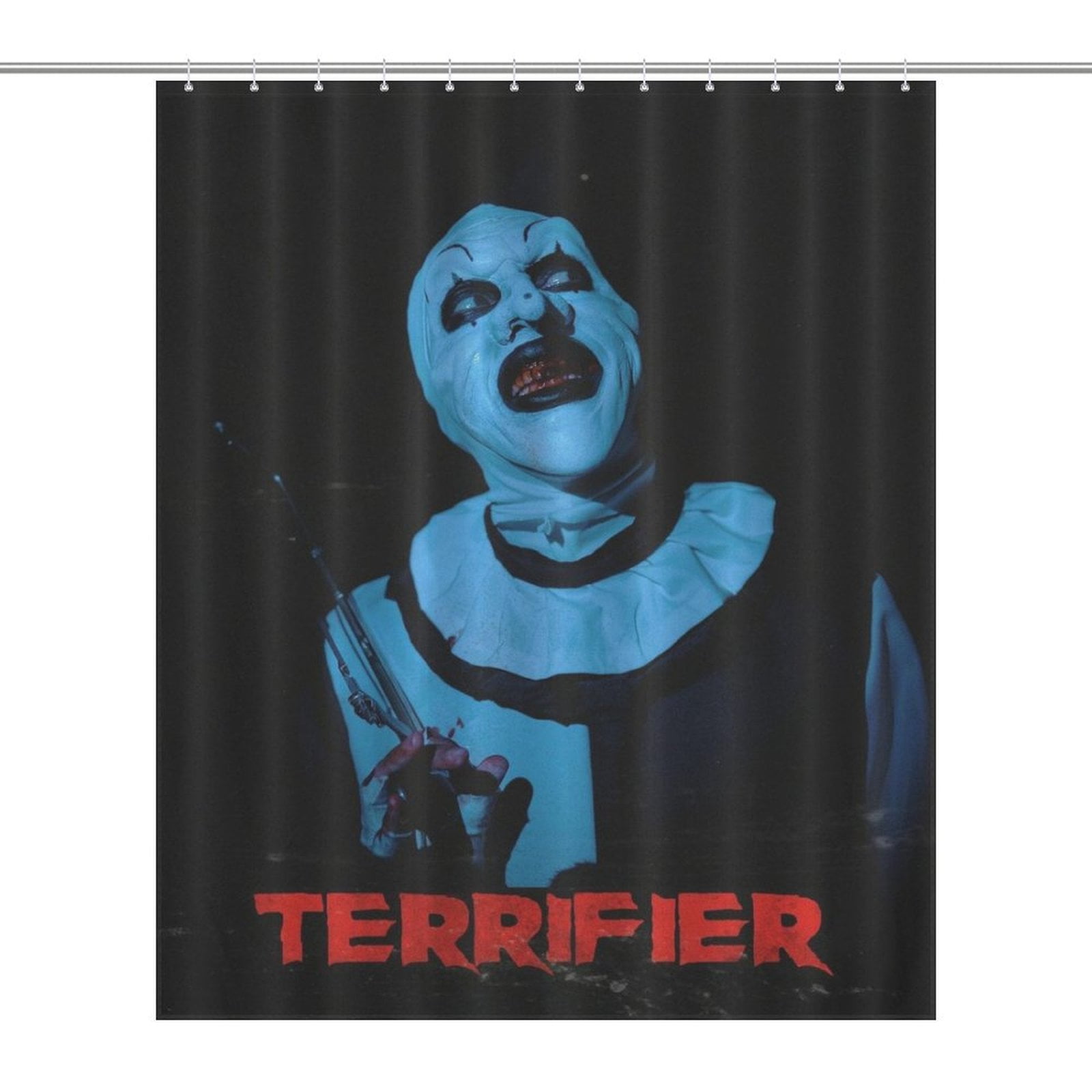 Clown Terrifier Shower Curtain Decor Bath Curtain Waterproof Polyester ...