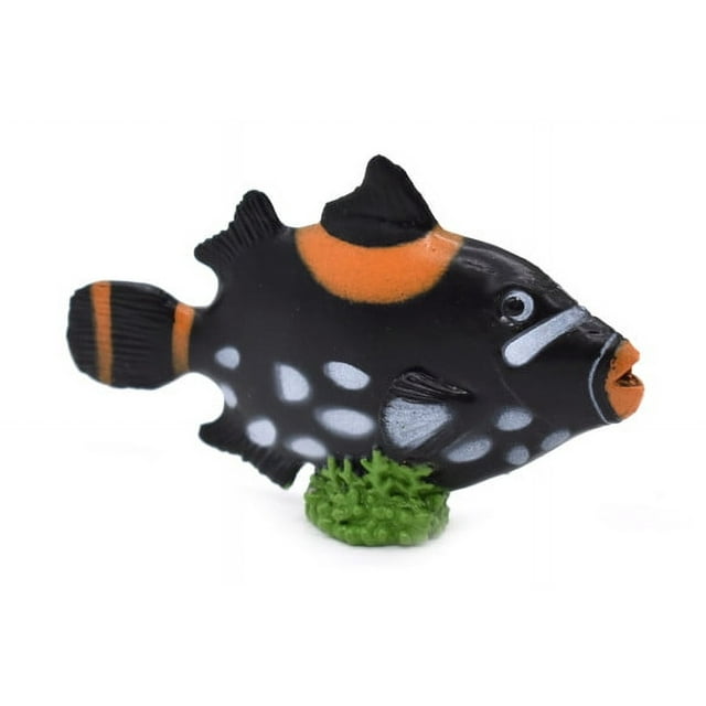 Clown Triggerfish, Tropical, Rubber Fish Design, Realistic Figure ...