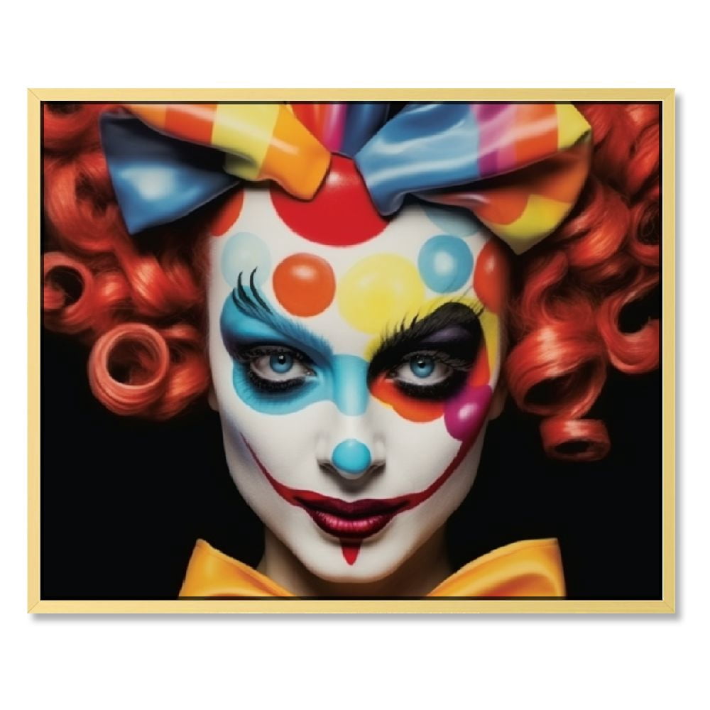 Clown Wall Art Canvas Painting Prints Hanging Picture Artwork Vertical ...