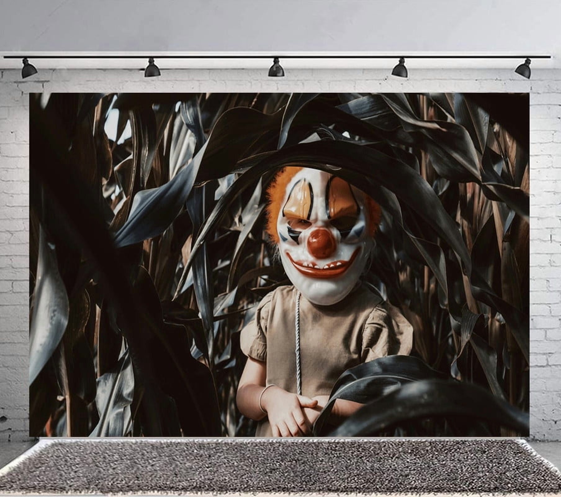 Clown in a Cornfield Backdrop Banner Party Supplies Poster Movie Theme ...
