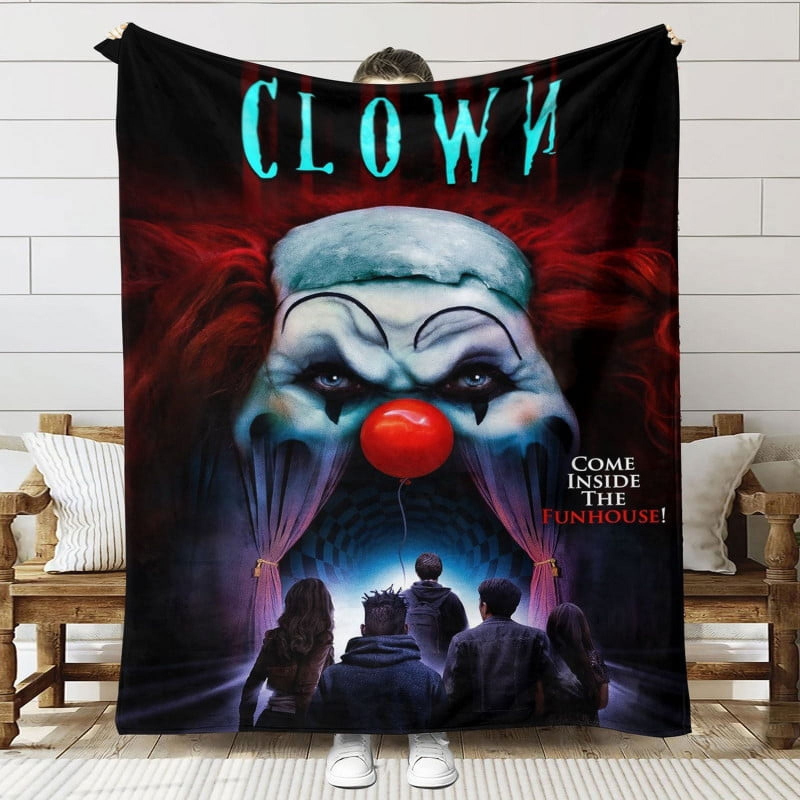 Clown in a Cornfield Throw Blanket Gifts for Fans Lover Girls Boys ...