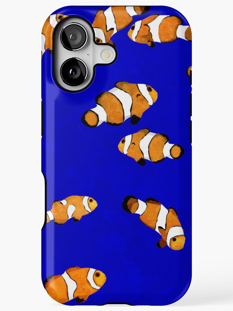 Clownfish Cute Ocean Marine Wildlife Pattern For iPhone 11-17 Pro Max ...