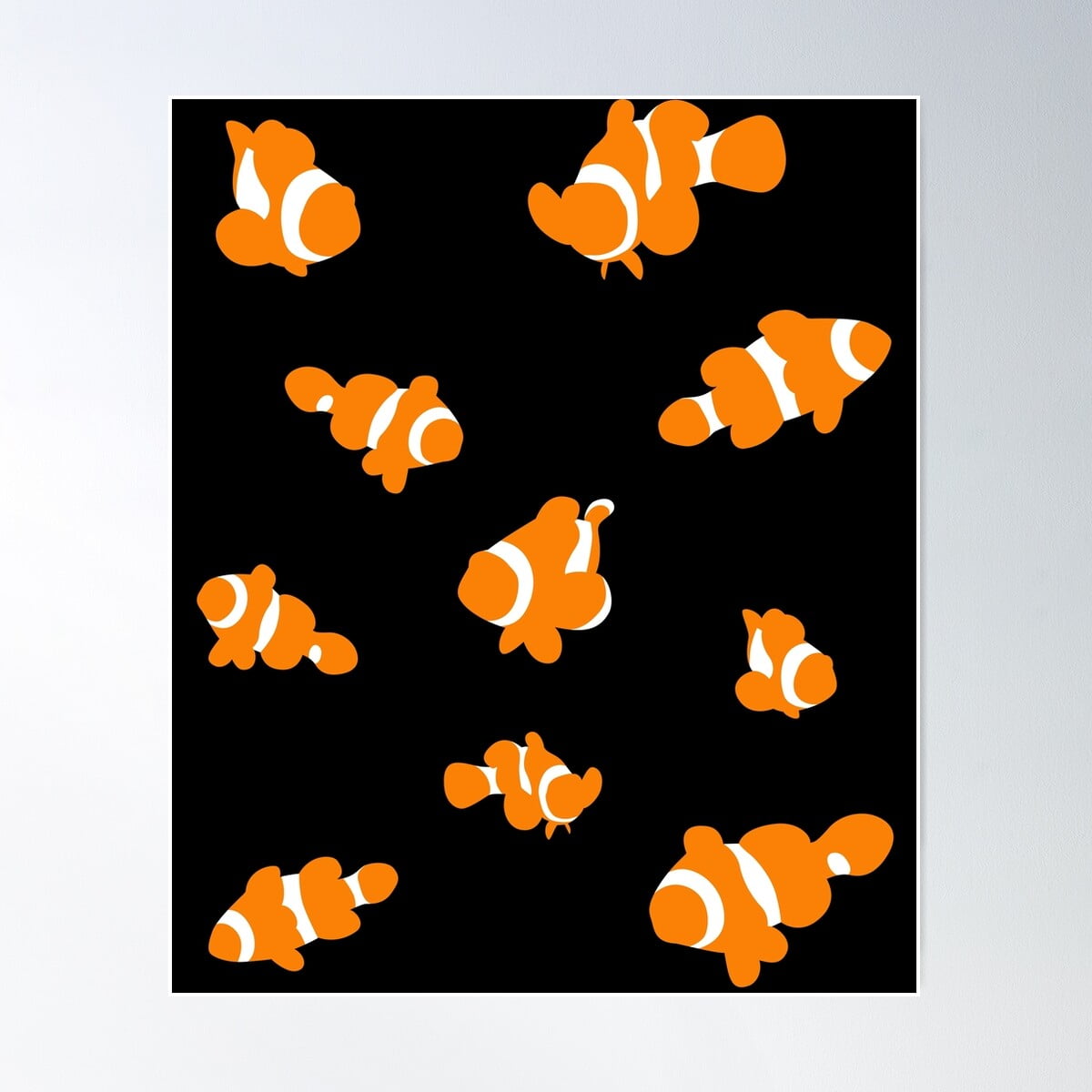 Clownfish Poster Wall Art, Modern Wall Decor For Living Room Bedroom ...