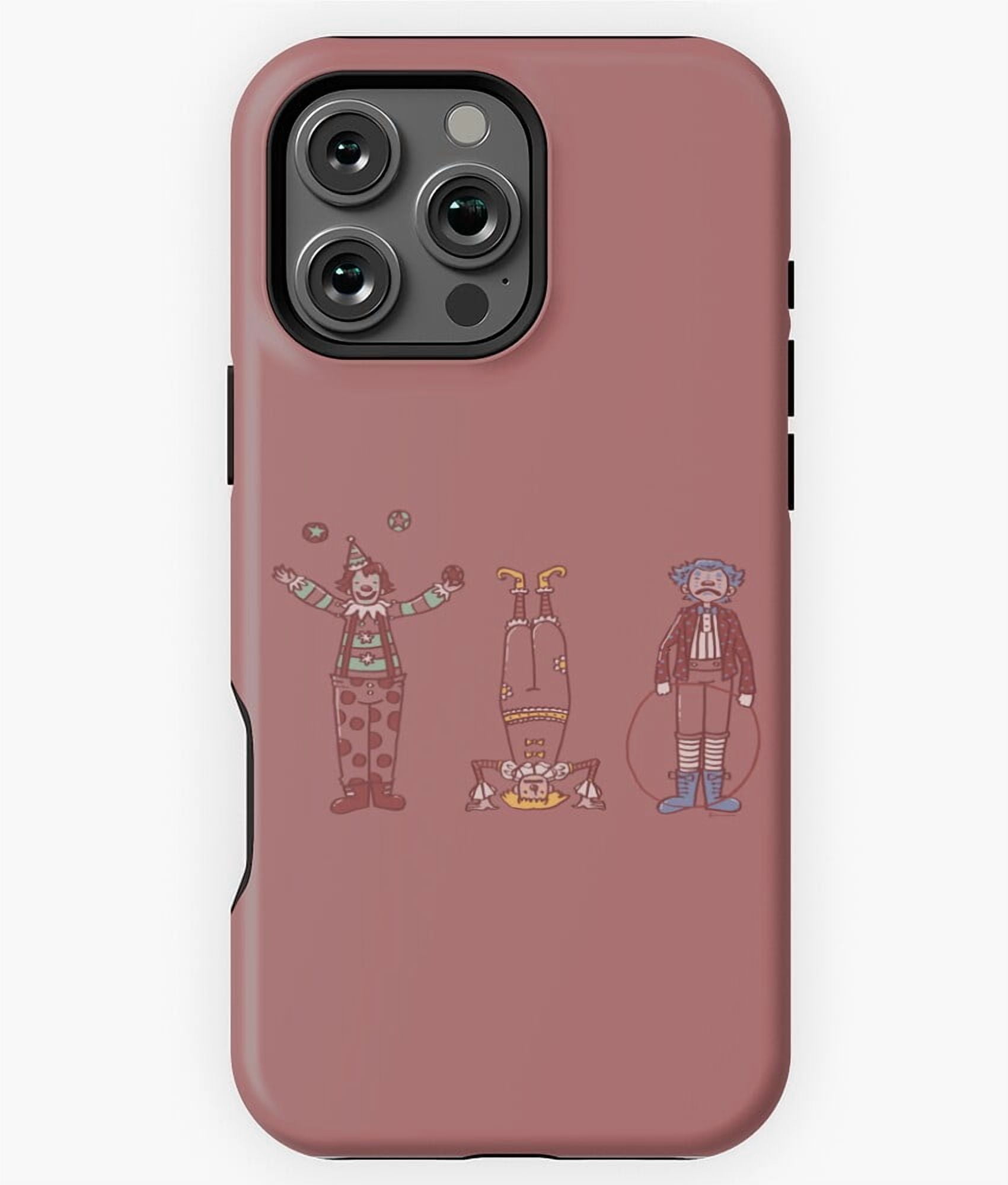 Clowning Around Funny Circus Phone Case for iPhone 16 15 14 13 12 11 ...