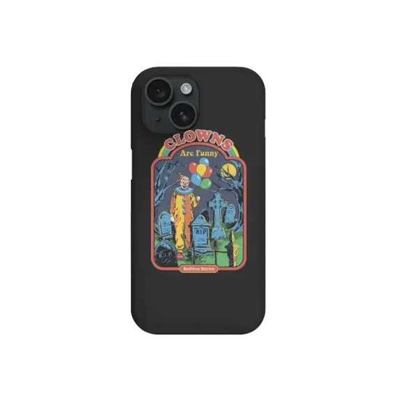 Clowns Are Funny Creepy Horror Phone Case for iPhone 16 15 14 13 12 11 ...