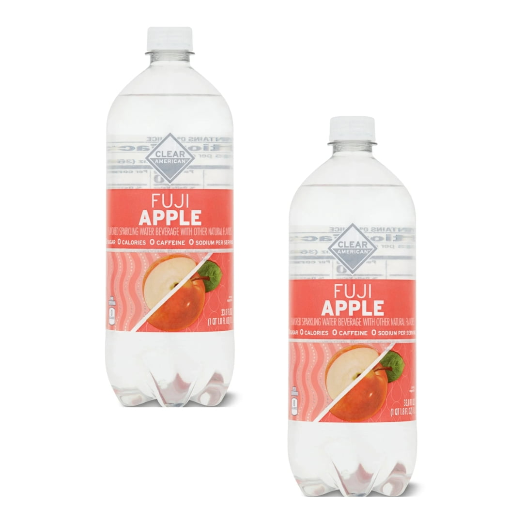 SF.Clr.American Fuji Apple Sparkling Water, 1 Liter Pack of 2 - Walmart.com
