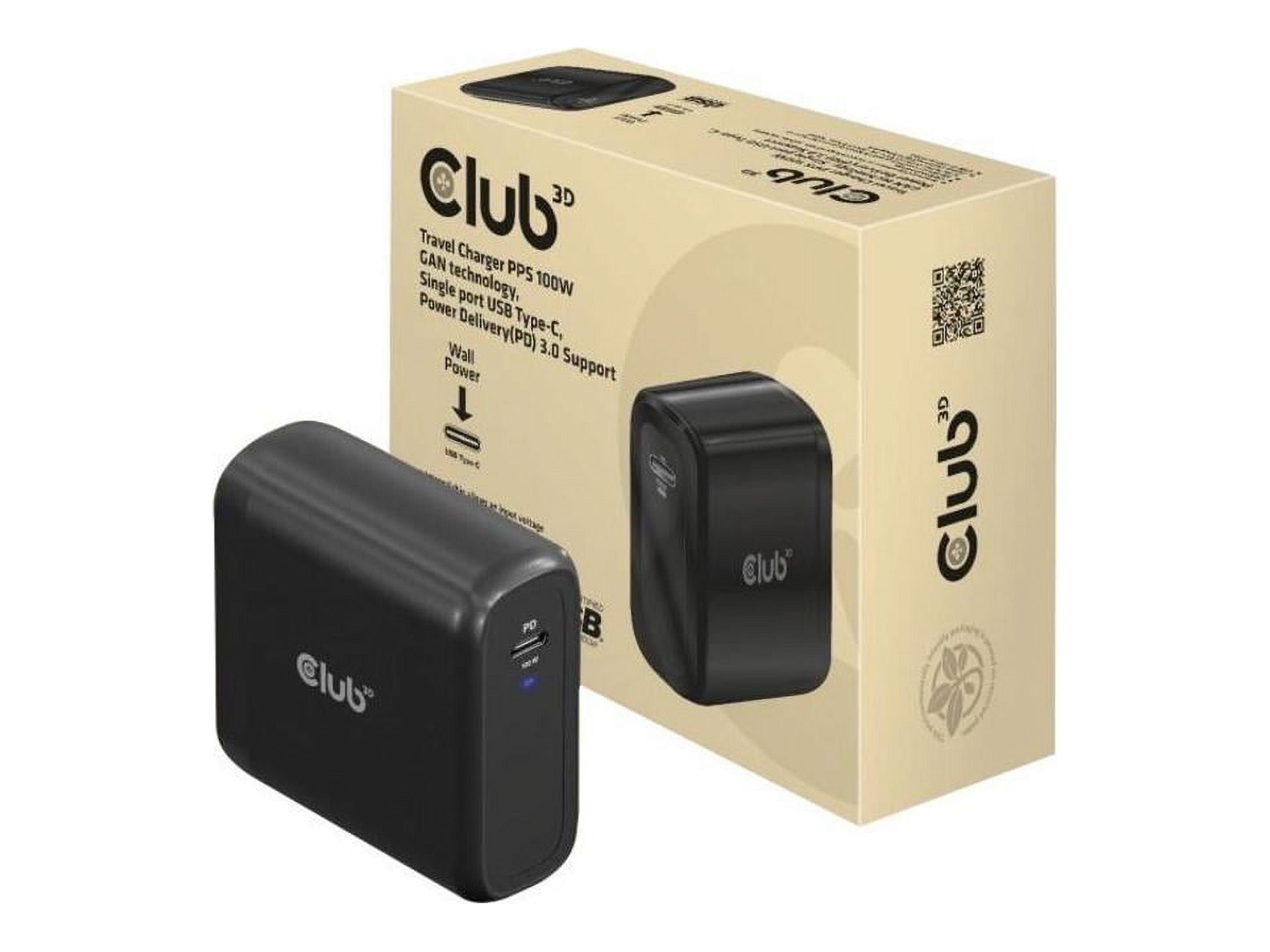 Club 3D CAC-1908 AC Adapter - 100 W - 120 V AC, 230 V AC Input - 5 V DC ...