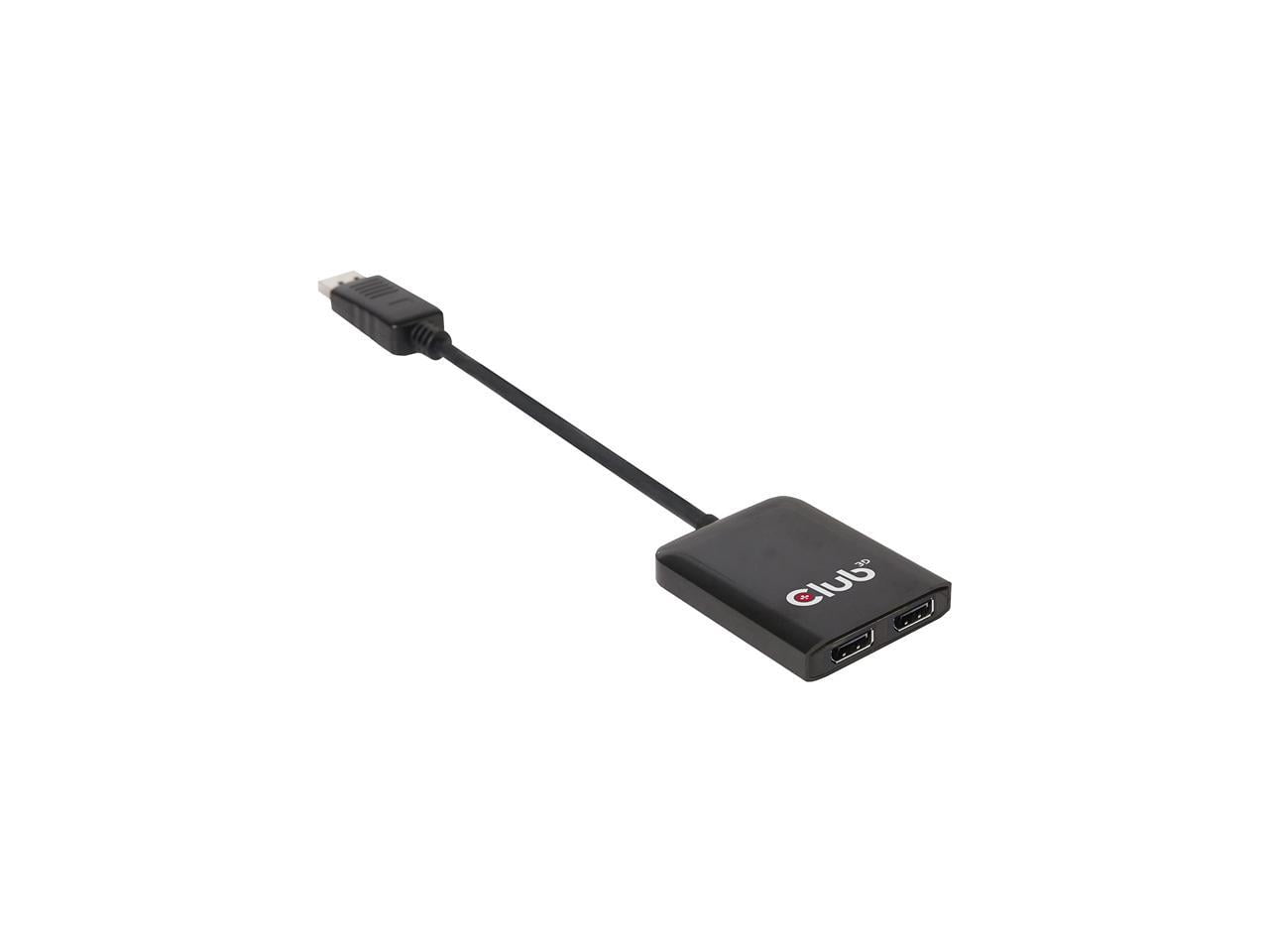 Club 3D Multi Stream Transport Hub DisplayPort 1.2, Dual Monitor ...