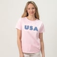 Club 76 Pink Patchwork USA Tee - Walmart.com