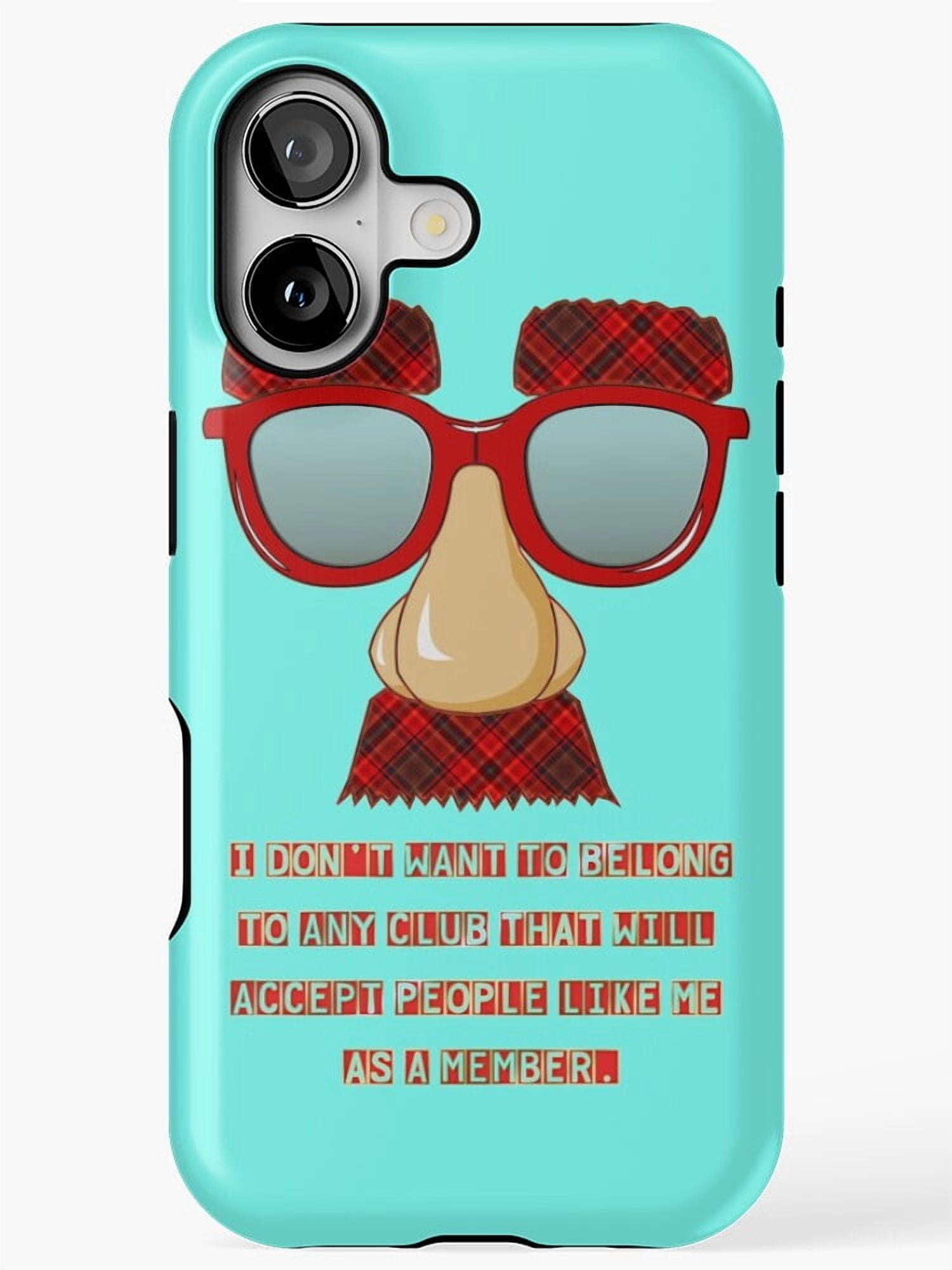 Club Accepting Me Quote Phone Case for iPhone 11 12 13 14 15 16 17 Pro ...